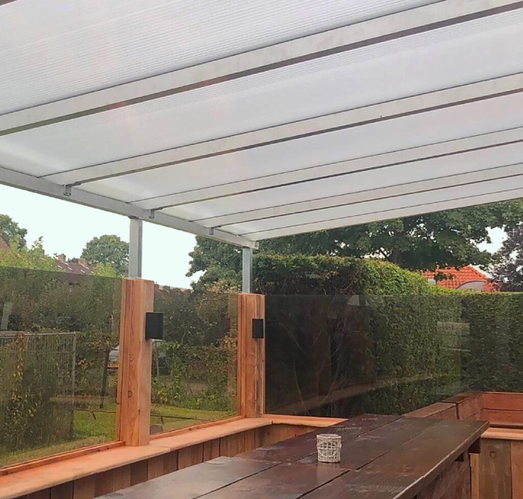 Polycarbonaat daken, polycarbonaat dak set | Plexiglas.nl