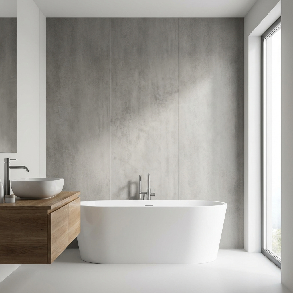 Betonlook muur | Plexiglas.nl