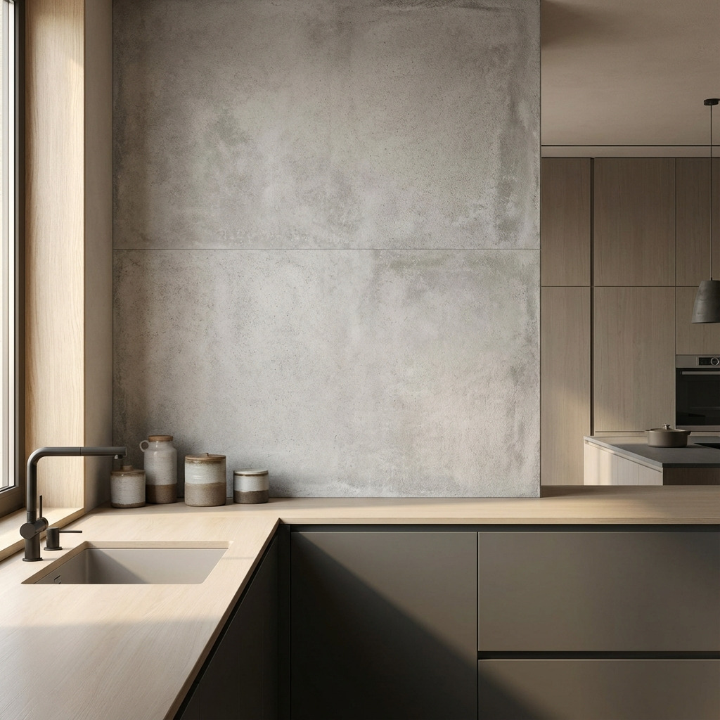 Betonlook muur | Plexiglas.nl