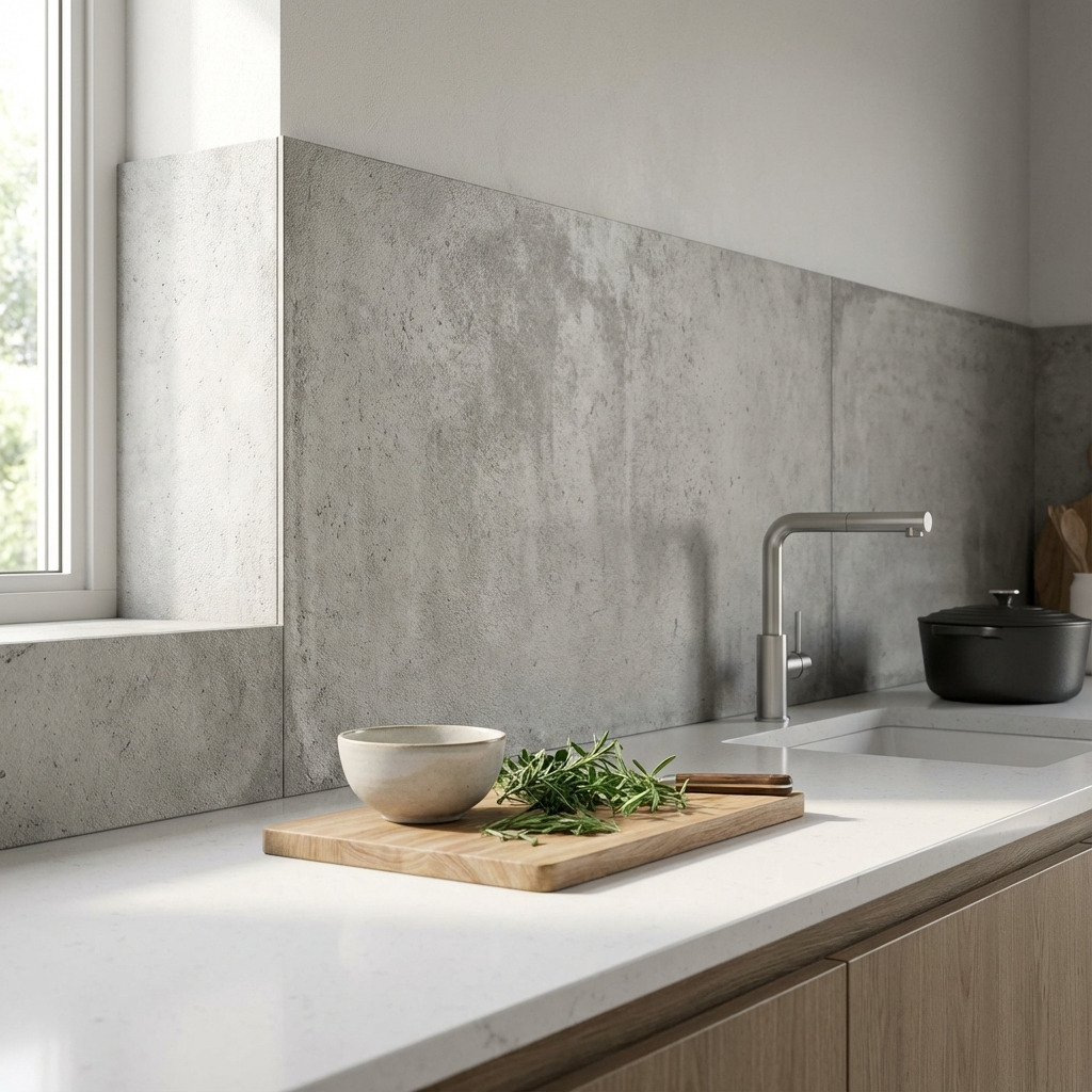 Betonlook muur | Plexiglas.nl