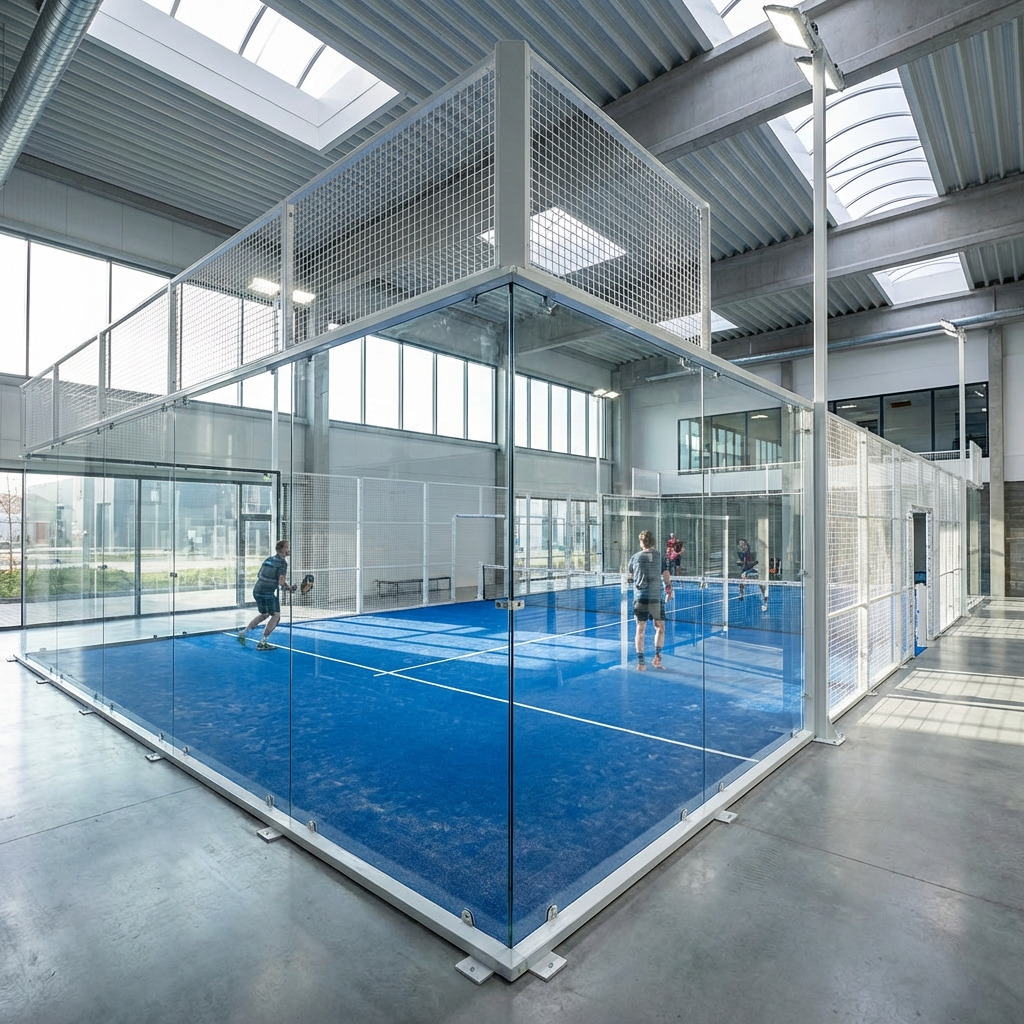 Polycarbonaat padelbaan wand GRATIS op maat gemaakt | Plexiglas.nl
