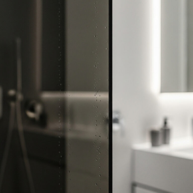 Rookglas douchewand | Kunststof ideeën van Plexiglas.nl